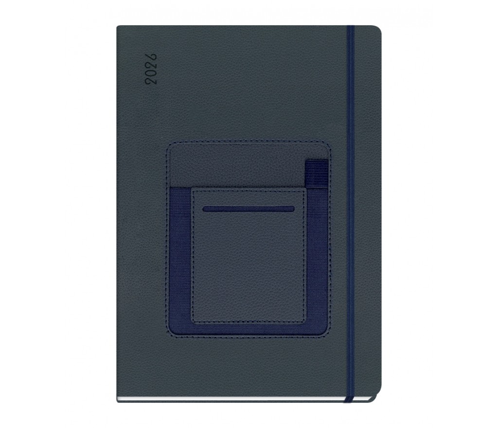 Penholder Plus Daily Diary Large Blue